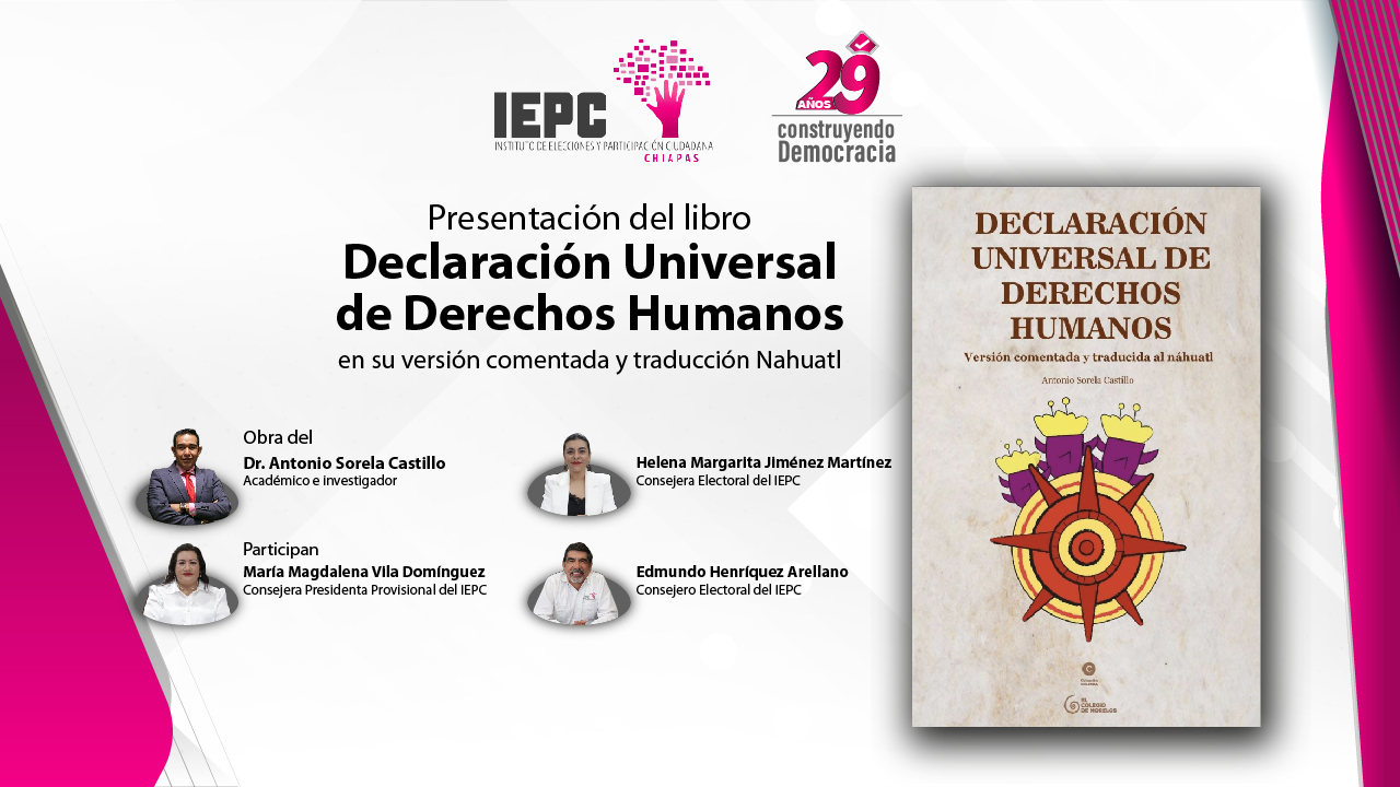 Presentación del libro "Declaración universal de los Derechos Humanos"
