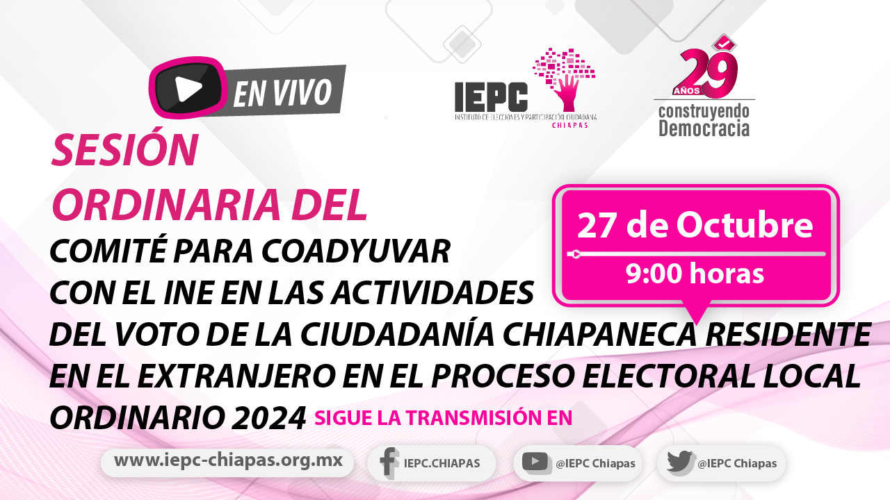 Comité para coadyuvar con el INE en las actividades del voto de la ...